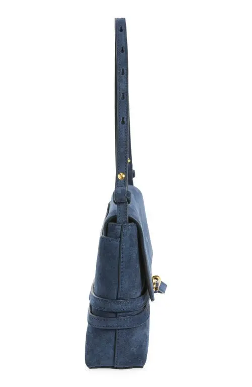 LIFFNER Belted Suede Shoulder Bag