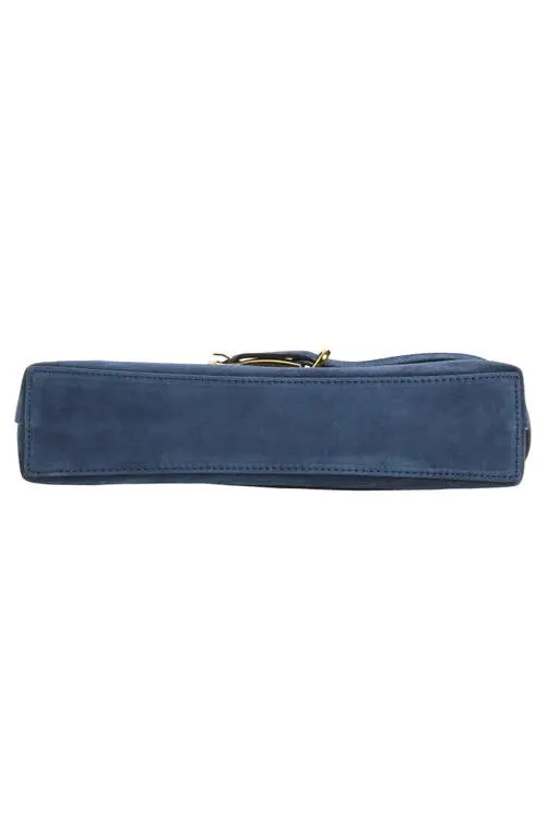 LIFFNER Belted Suede Shoulder Bag