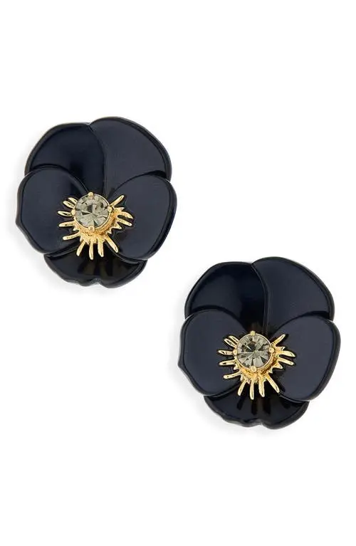 Lele Sadoughi Pansy Button Stud Earrings