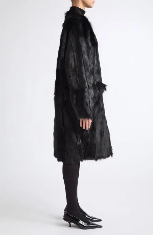 TOTEME Structured Genuine Shearling Coat