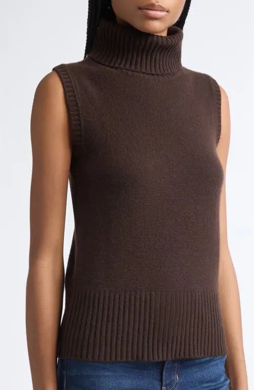 Veronica Beard Mazzy Cashmere Shell - Espresso