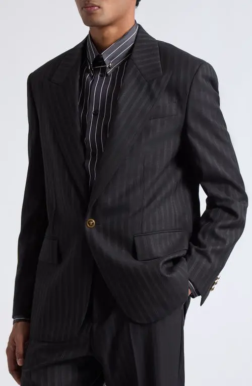 Versace Wool Jacquard Evening Jacket
