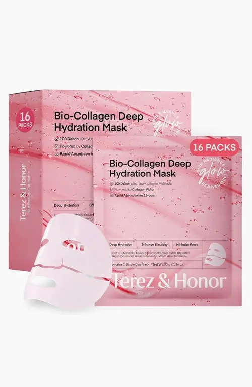 TEREZ & HONOR Bio-collagen Deep Hydration Mask - 16pc.