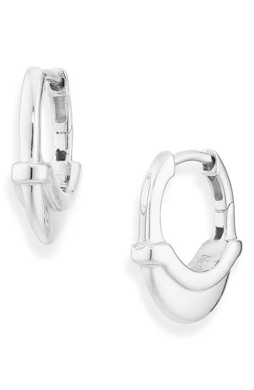 WYLD BOX Luna Extra Small Sterling Huggie Hoop Earrings