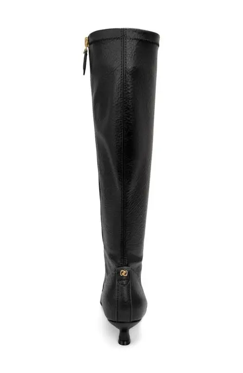 Aerosoles Richie Faux Leather Knee High Boot - Black