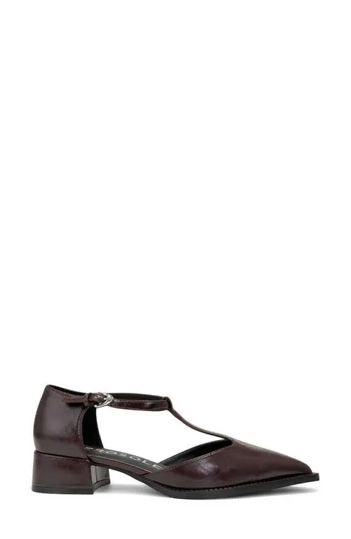 Aerosoles Mona Faux Leather T-strap Pump - Fig