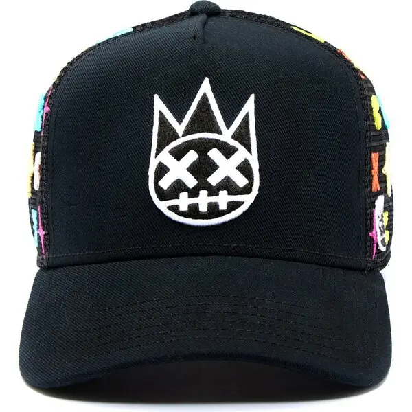 CULT OF INDIVIDUALITY Shimuchan Logo Trucker Hat - Black Pattern