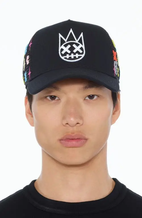 CULT OF INDIVIDUALITY Shimuchan Logo Trucker Hat - Black Pattern