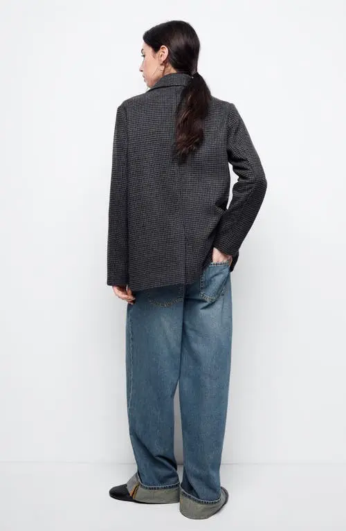 Mango Wool Blend Oversize Blazer