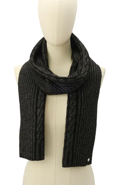 Kate Spade New York Metallic Cable Knit Scarf