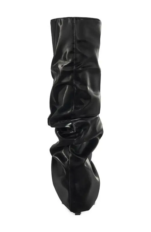 AZALEA WANG Zylla Slouchy Faux Leather Boot