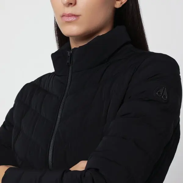 Moose Knuckles Elora Padded Jacket In Nylon - Black