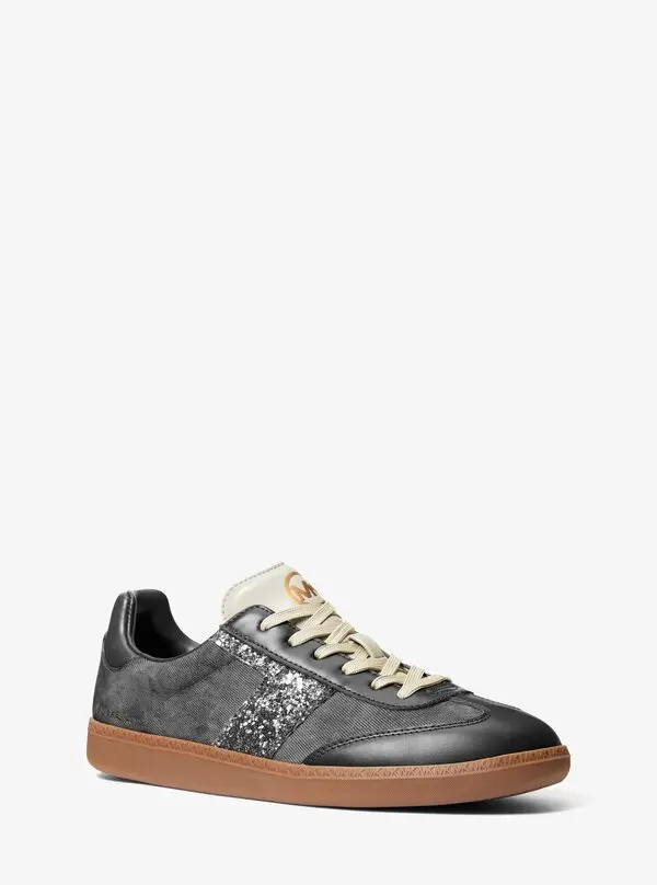Michael Kors Jovie Mixed Media Sneaker In Size By