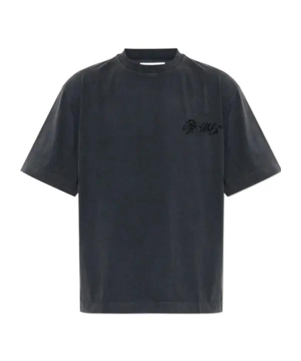 Off-White Embroidered Logo T-shirt