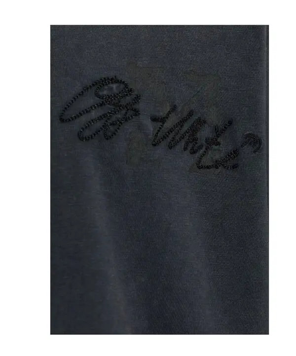 Off-White Embroidered Logo T-shirt