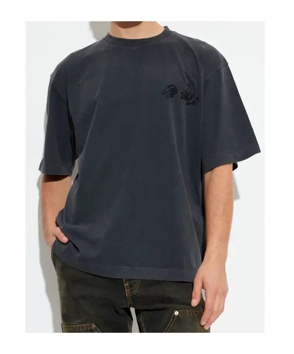 Off-White Embroidered Logo T-shirt