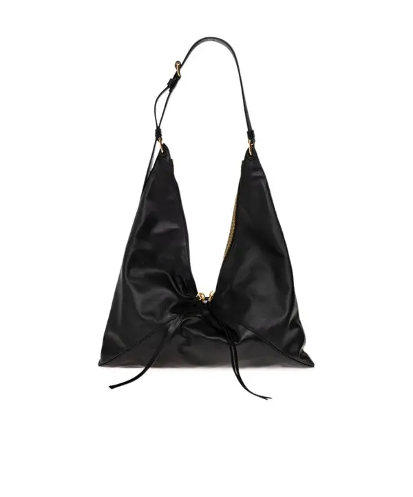 Moschino Triangle-shape Leather Shoulder Bag - No
