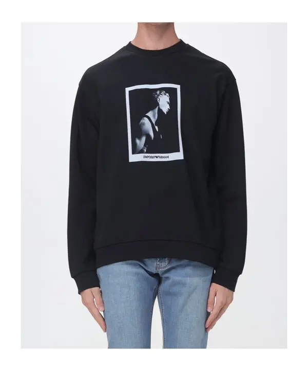 Emporio Armani Pattern-printed Crewneck Sweatshirt