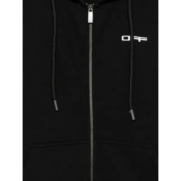Off-White Drawstring Hooded Sweatshirt