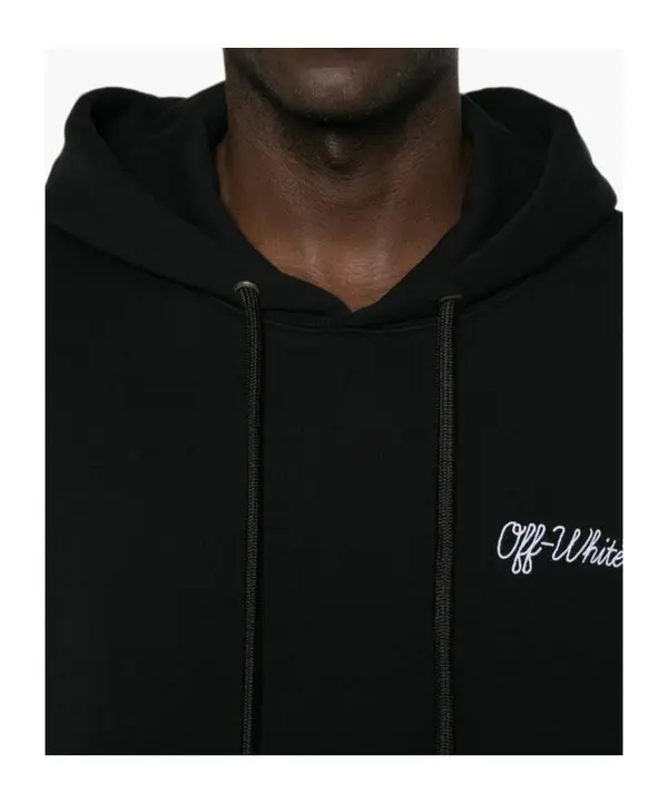 Off-White Logo-embroidered Hoodie