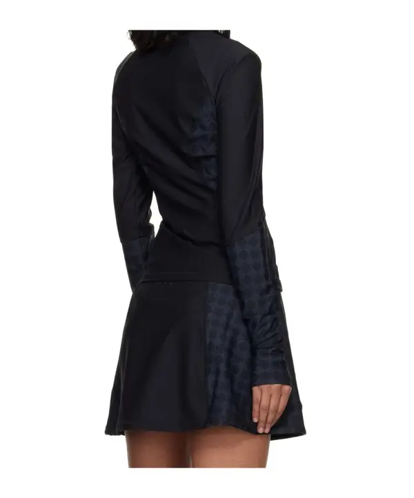 Amiri Logo Printed Zip-detailed Top