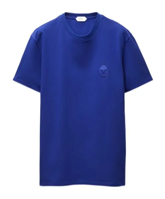 Versace Logo Patch T-shirt - Blue