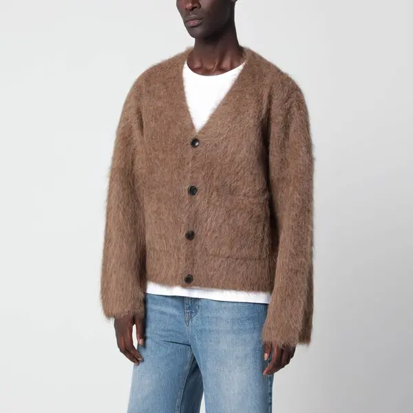 Séfr Taupe Cardigan In Alpaca Blend