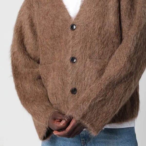 Séfr Taupe Cardigan In Alpaca Blend