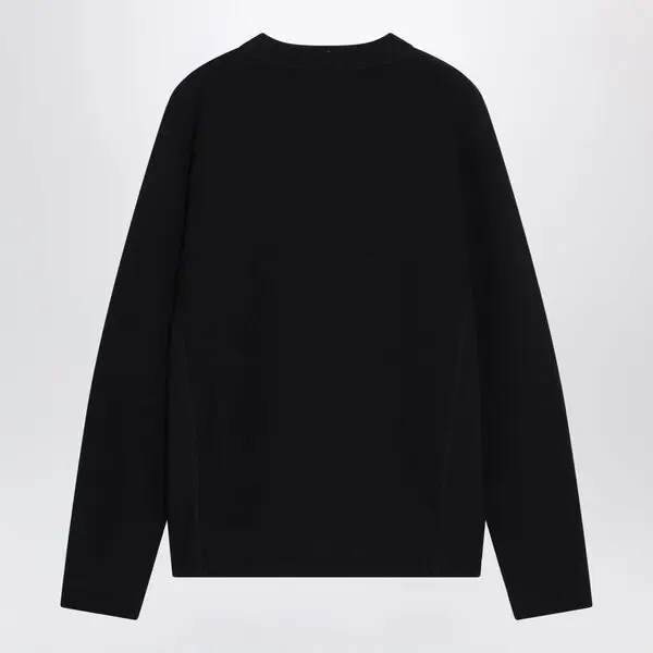 Moncler Wool Sweater With Logo Patch