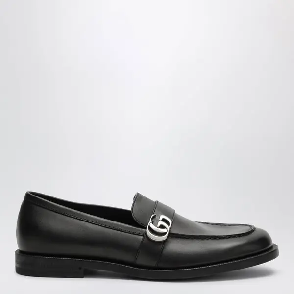Gucci Brushed Leather Loafers With Double G