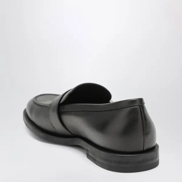 Gucci Brushed Leather Loafers With Double G
