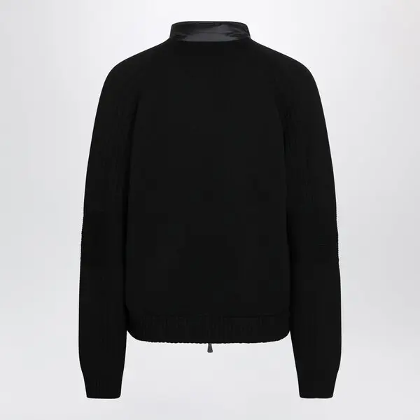 Moncler Padded Zip-up Cardigan In Wool Blend
