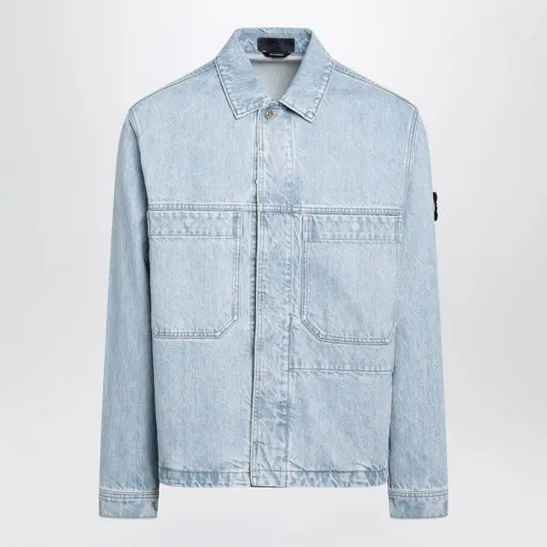 Stone Island Indigo Denim Raw Coach Jacket