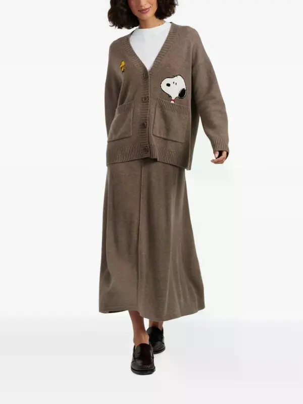 Chinti & Parker Snoopy Peek Pocket Cardigan