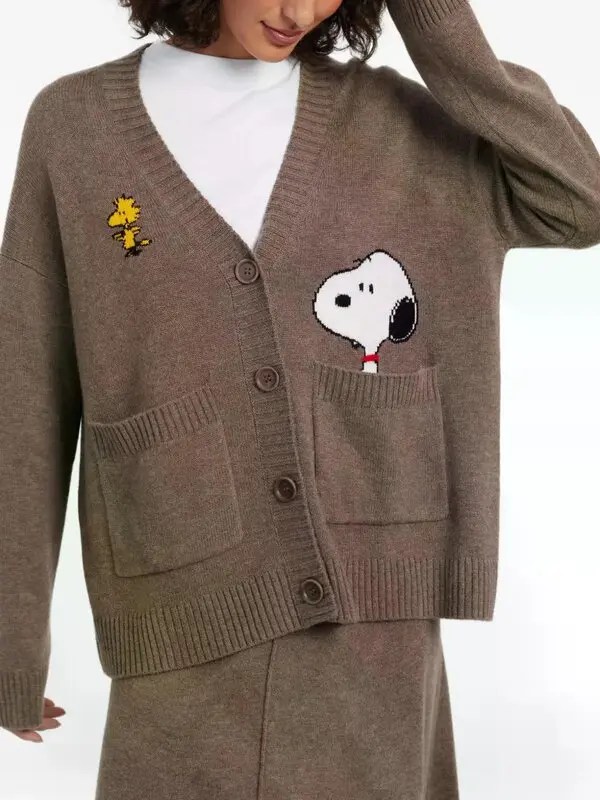 Chinti & Parker Snoopy Peek Pocket Cardigan
