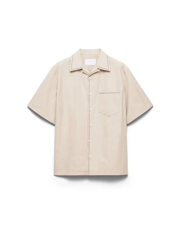 Prada Hort-leeved Cotton Hirt