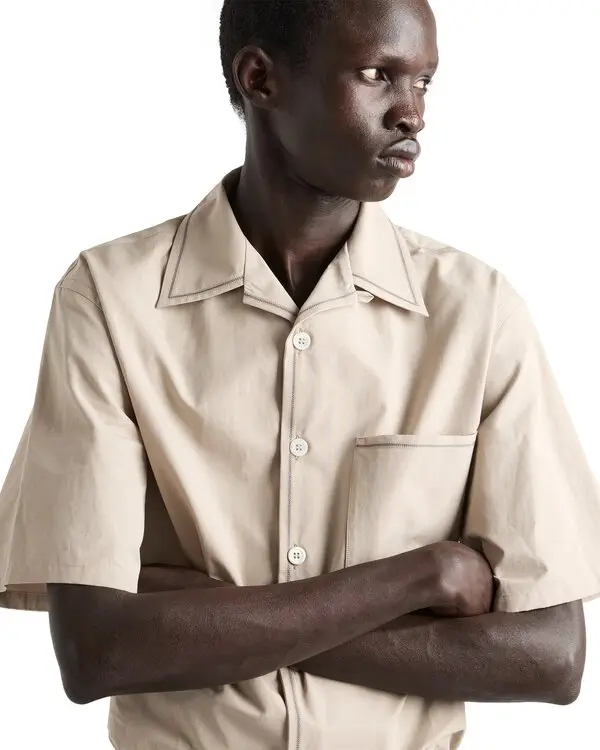 Prada Hort-leeved Cotton Hirt