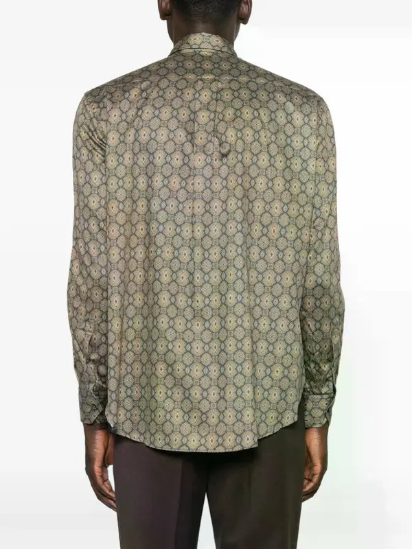 Etro Geometric-print Button-down Shirt