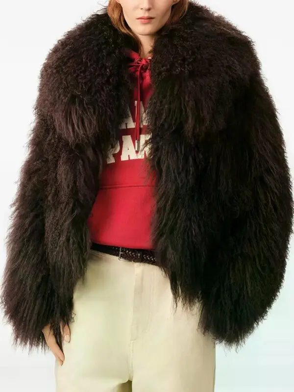 AMI Paris Lamb Shearling Short Jacket