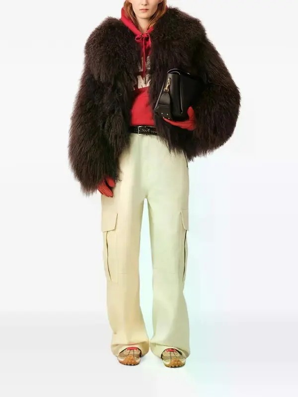 AMI Paris Lamb Shearling Short Jacket