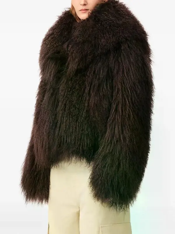 AMI Paris Lamb Shearling Short Jacket