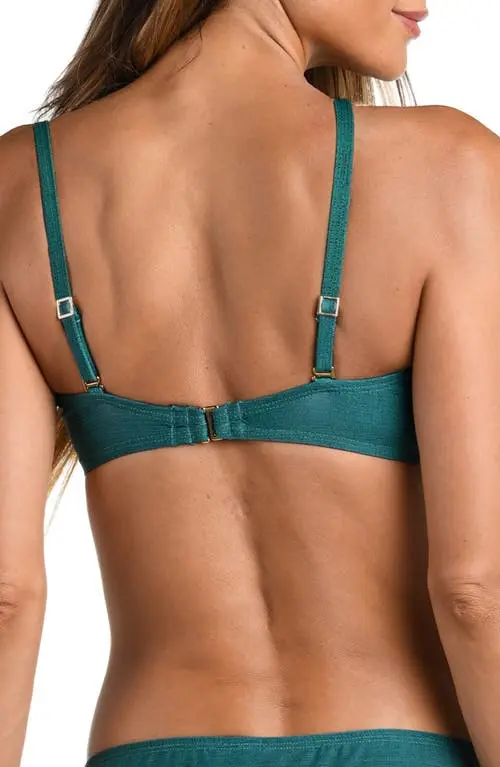 La Blanca Courtyard Palms Convertible Bandeau Swimsuit Top