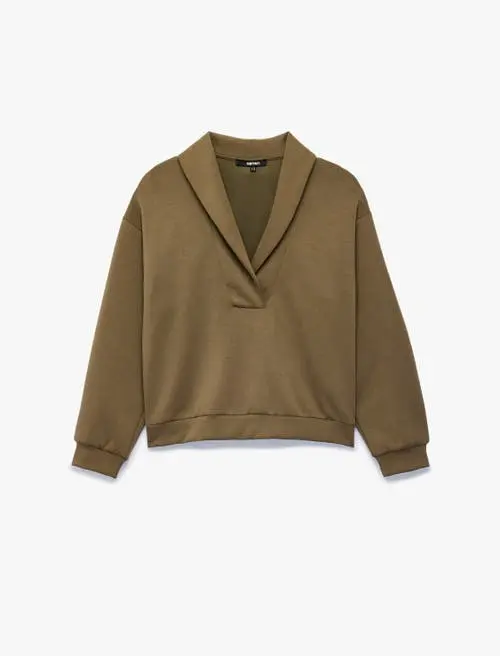 Koton V Neck Sweatshirt