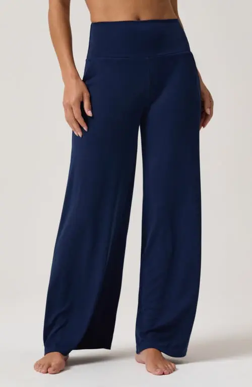 Spiritual Gangster Journey Wide Leg Pants - Indigo