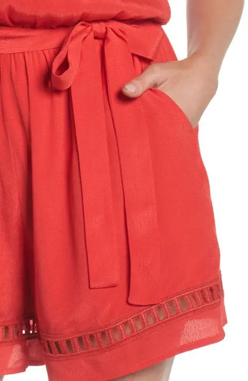 Fraiche By J Lace Inset Romper