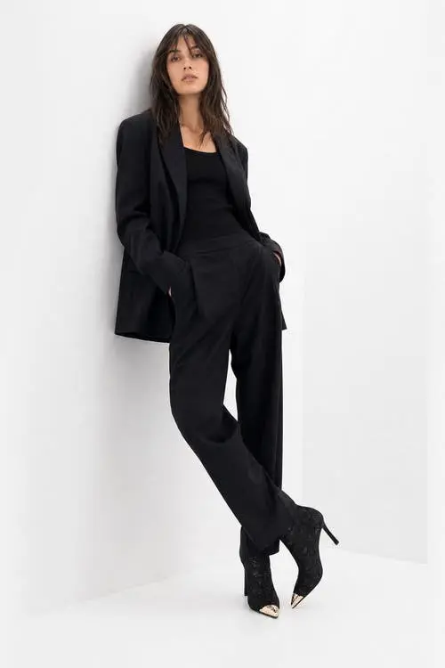 PROLOGUE SHOES Cliff Lace Stiletto Boot