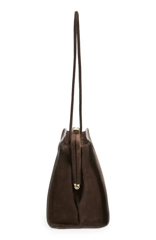 LOEFFLER RANDALL Zella Suede Leather Clutch