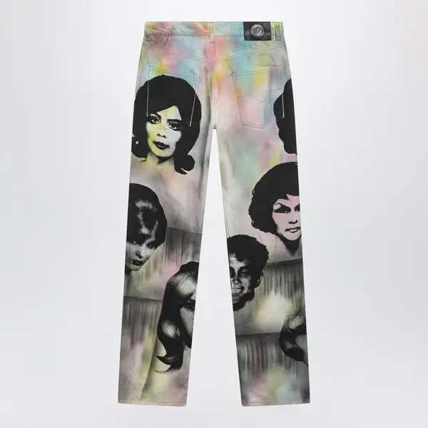 Versace Straight Jeans With The Party Print