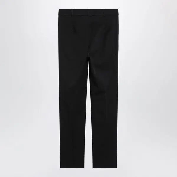 Max Mara Stretch Cotton Trousers - Black