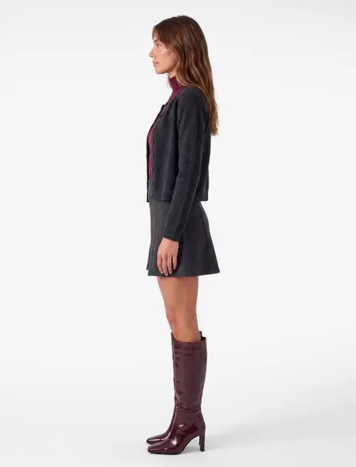 Koton Slim Cotton Blend A-line Mini Skirt